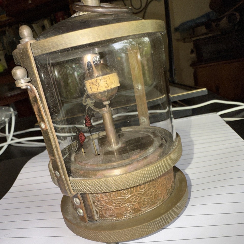 Fishbowl clock, Aquarium, Japan, Art Deco, two fish vintage alarm clock ...