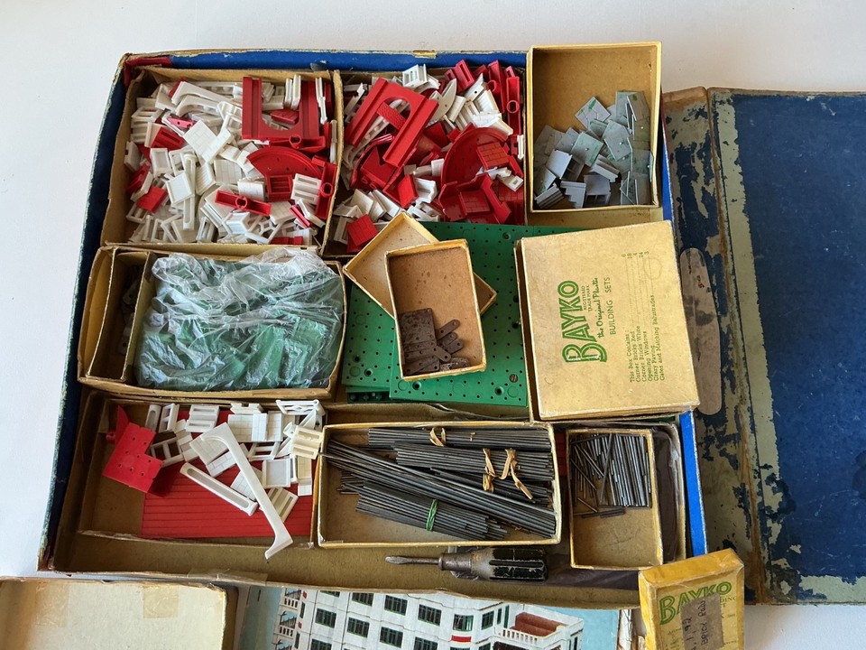 Vintage Bayko Building Construction Set Box Large Mixed Job Lot 3.2 kg ...