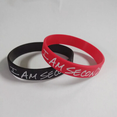2PCS The I am Second Personalized Luxe Silicone Rubber Wristbands ...