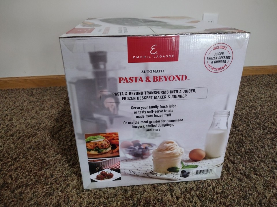 Emeril Lagasse 4 in 1 Pasta & Beyond Pasta Machine Juicer/Frozen ...
