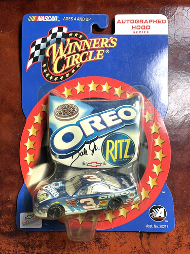 2002 DALE EARNHARDT JR #3 OREO RITZ AUTOGRAPHED HOOD 1/64 Chevy Monte ...
