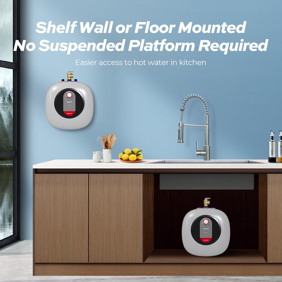 Mini-Tank Water Heater Eectric Hot Water Heater 2.5/4/8 Gallon On ...