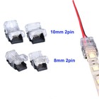 5X Wire to LED Strip Connector 2/3/4/5/6Pin 8mm 10mm 12mm Adapter RGB ...