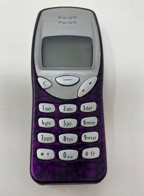VINTAGE RARE PURPLE NOKIA 3310 MOBILE PHONE - UNTESTED | eBay UK