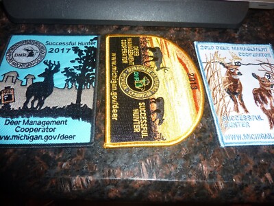 MICHIGAN SUCCESSFUL DEER HUNTING PATCHES 2010 /2013 /2017 | eBay
