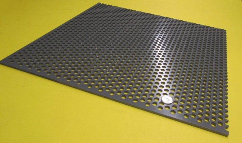 PVC Type I Perforated Sheet, 1/4" Thick x 24" x 24", 1/2" Dia Hole ...