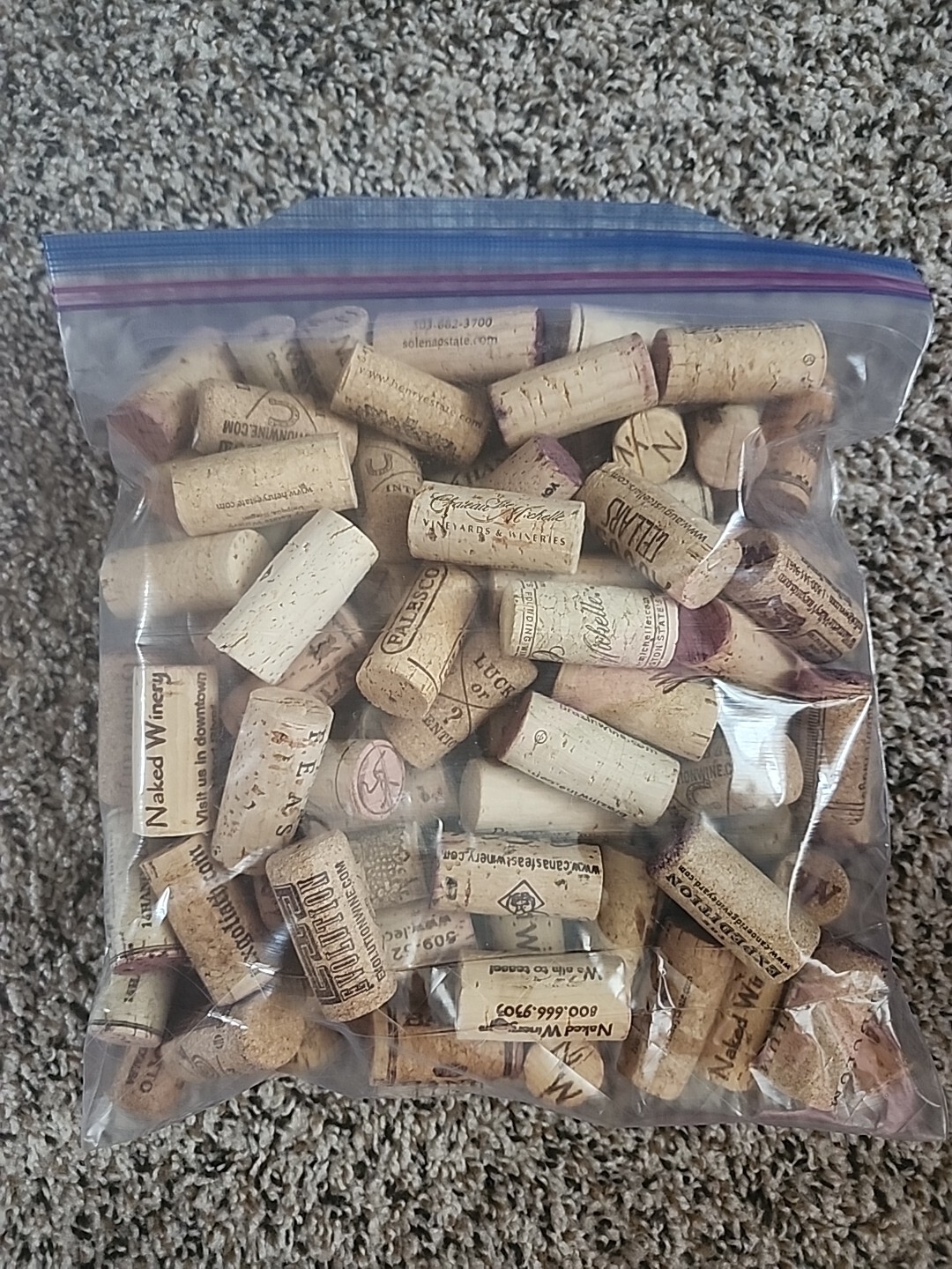 Used Wine Corks Lot of 100 All Natural Cork - No Foam & No Champagne | eBay
