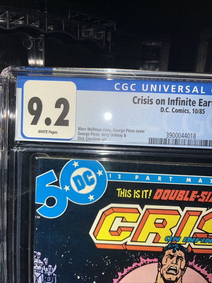 DC Crisis On Infinite Earths #7 10/85 CGC 9.2 Superman Death Of ...