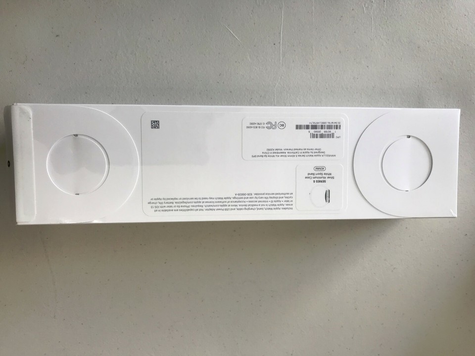 Apple Smart Watch Series 5 GPS 40 mm MWV62LL/A Silver Alum Case White ...