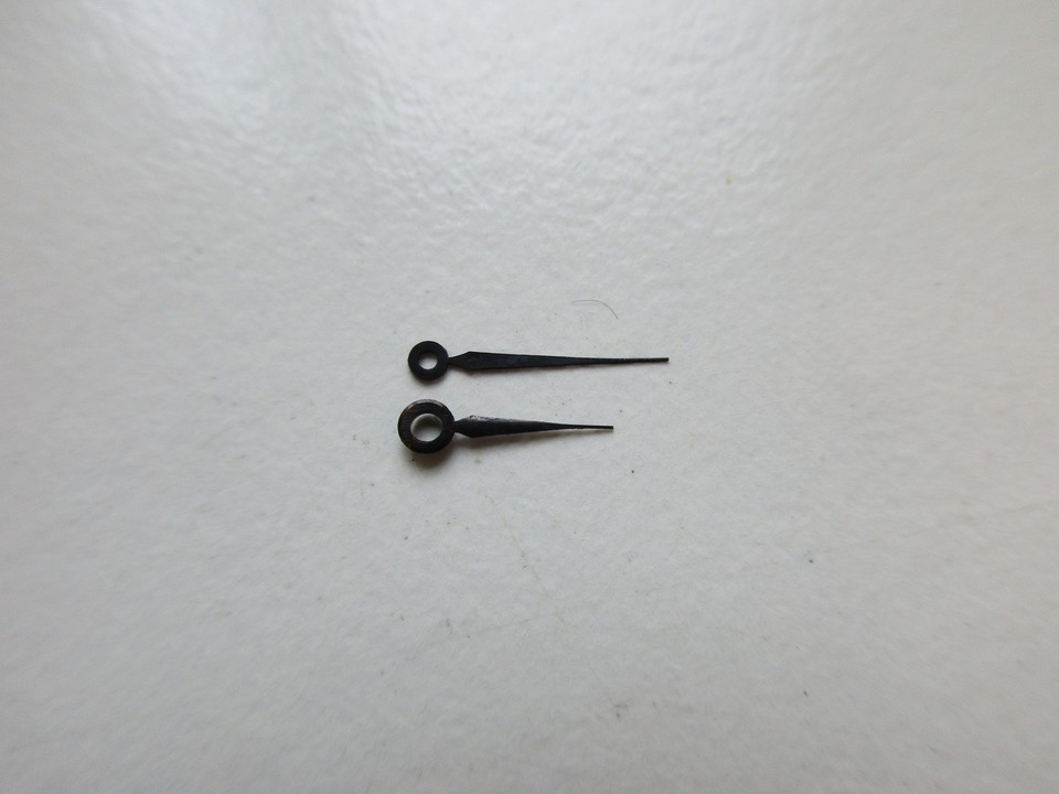 Black Alpha shape 125 80 watch hands set minute & hour | eBay