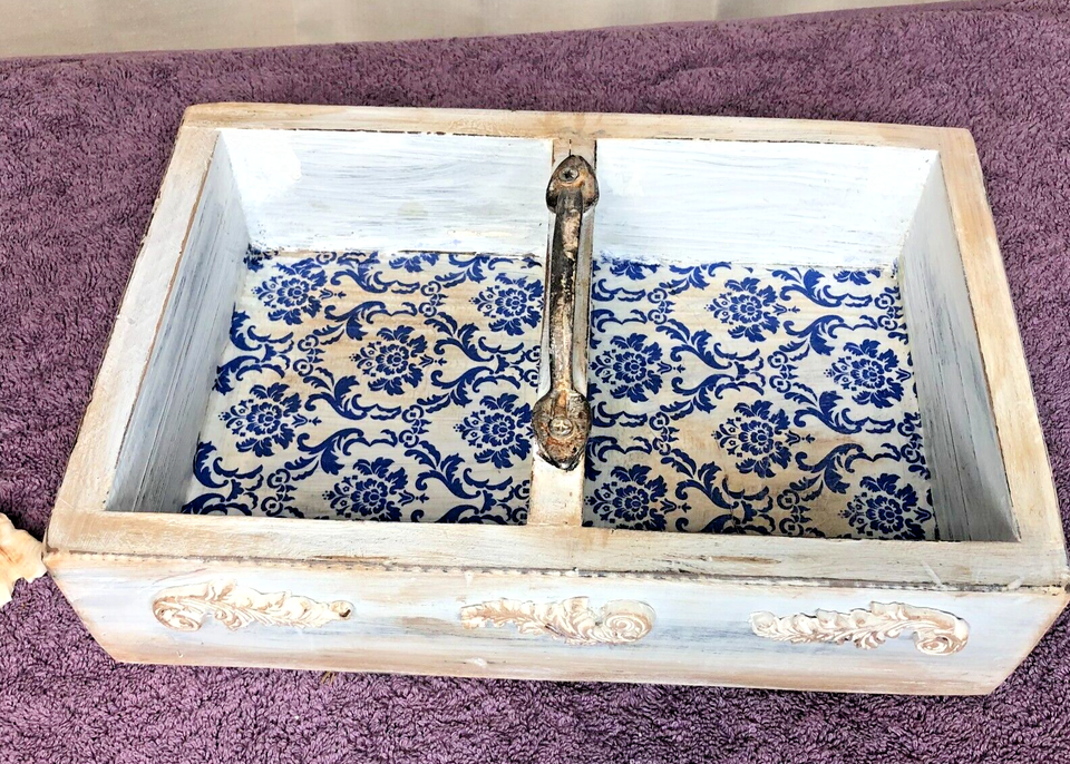 Rustic Farmhouse Shabby Chic Tray Primitive Tray 12 x 8 Hand-painted ...