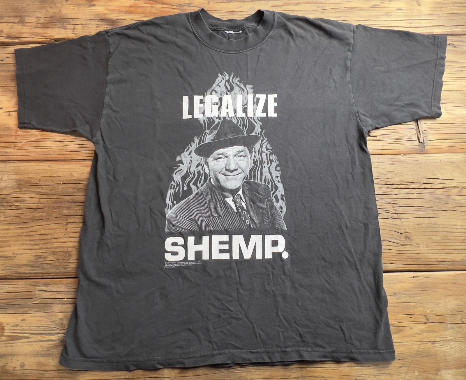 Vintage 1999 90s Three Stooges Legalize Shemp Graphic… - Gem
