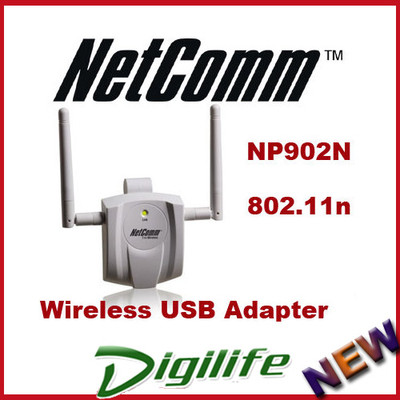 Netcomm Wireless N300 USB Adapter with External Antennas NP902N | eBay ...
