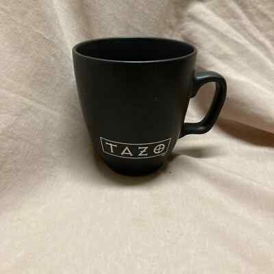 Vintage 2011 Starbucks Tazo Ceramic Mug 12.5 oz. Matte Black | eBay