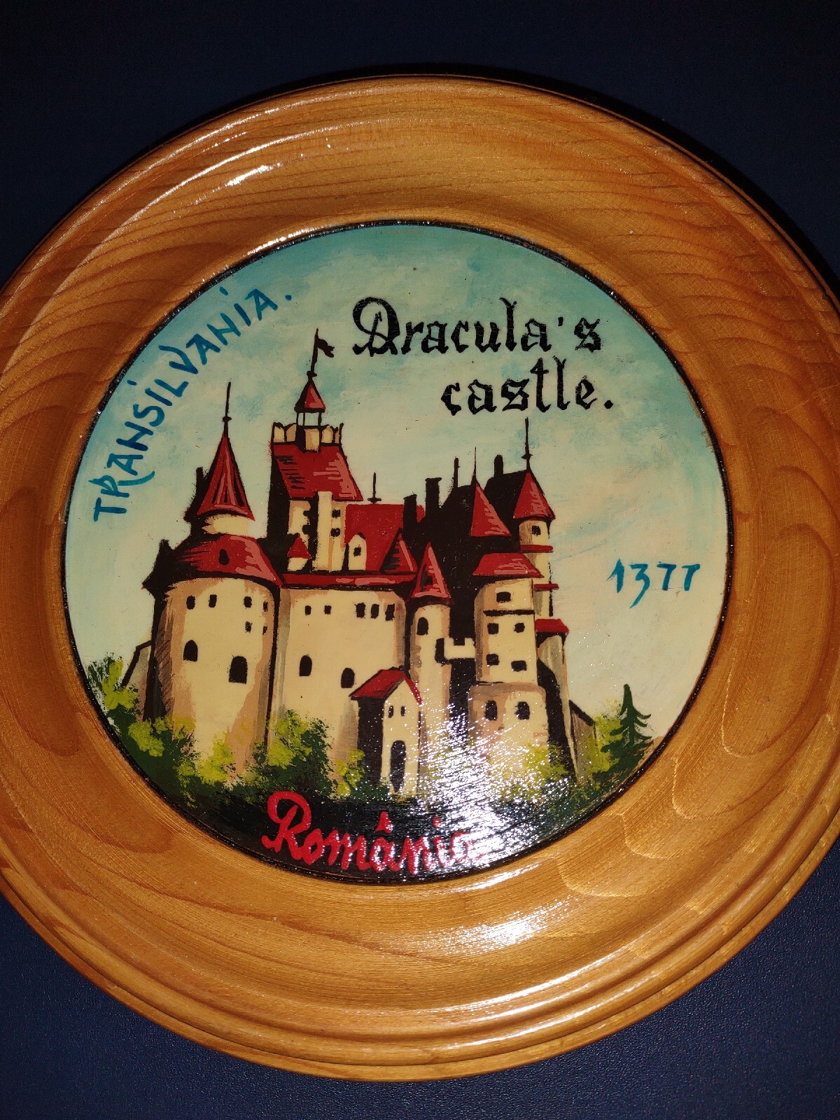 Dracula wood plate | eBay