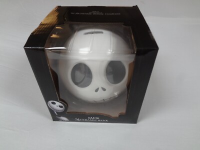 The Nightmare Before Christmas Jack Skellington Head Ceramic Coin Bank ...