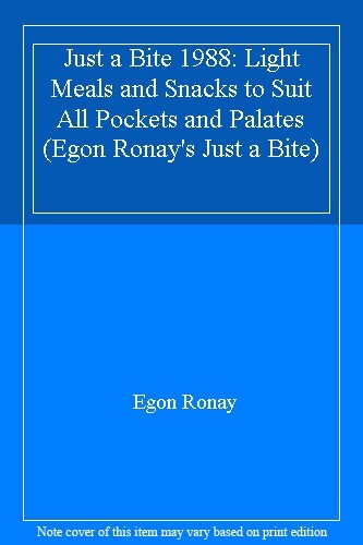 Egon Ronay's P G Tips Guide Just a Bite, 1988 (Egon Ronay's Just | eBay