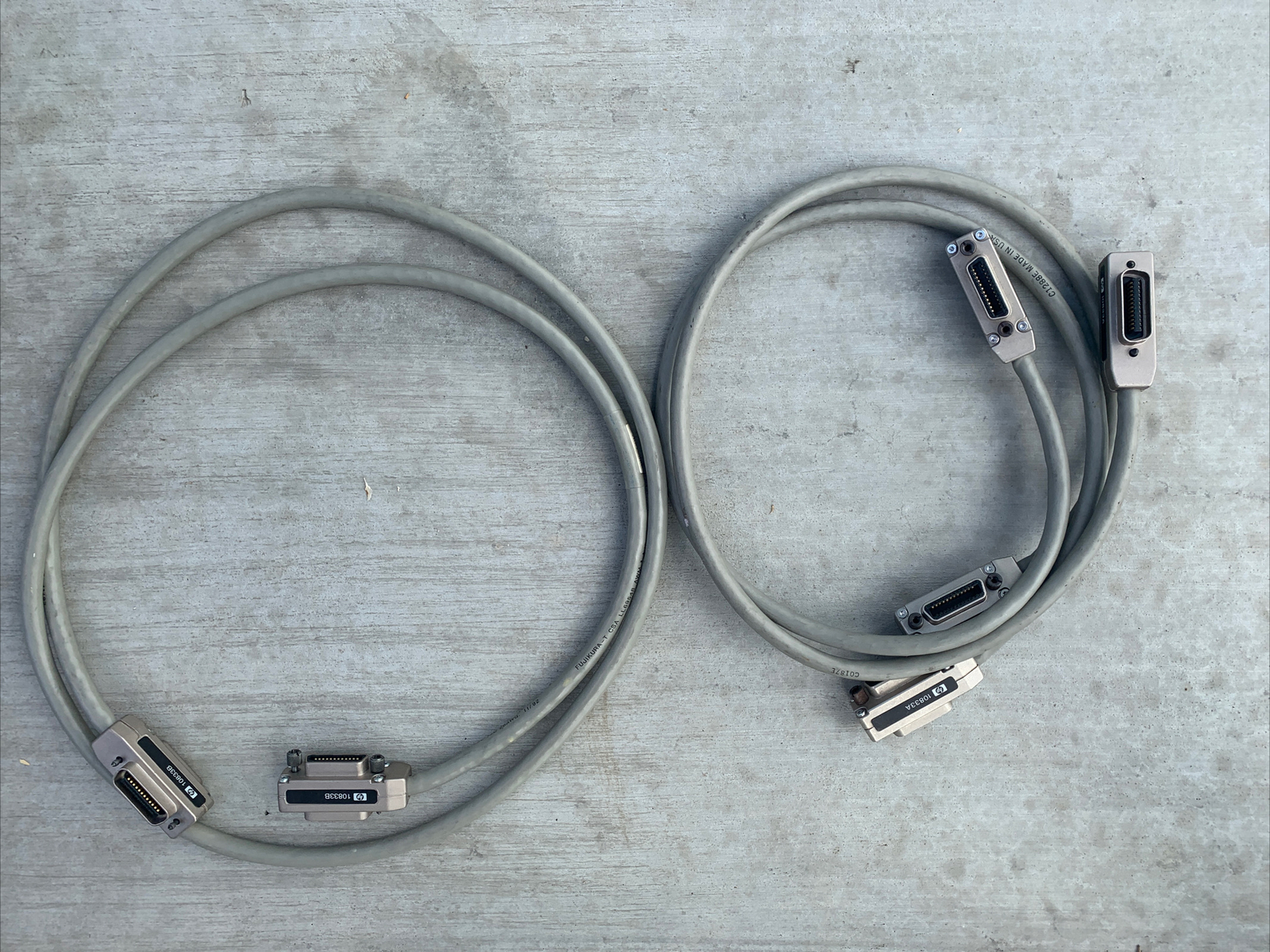 Qty 2 1 Meter HPIB GPIB Cable 10833A And 1 HP 2 Meter GPIB 10833B | eBay