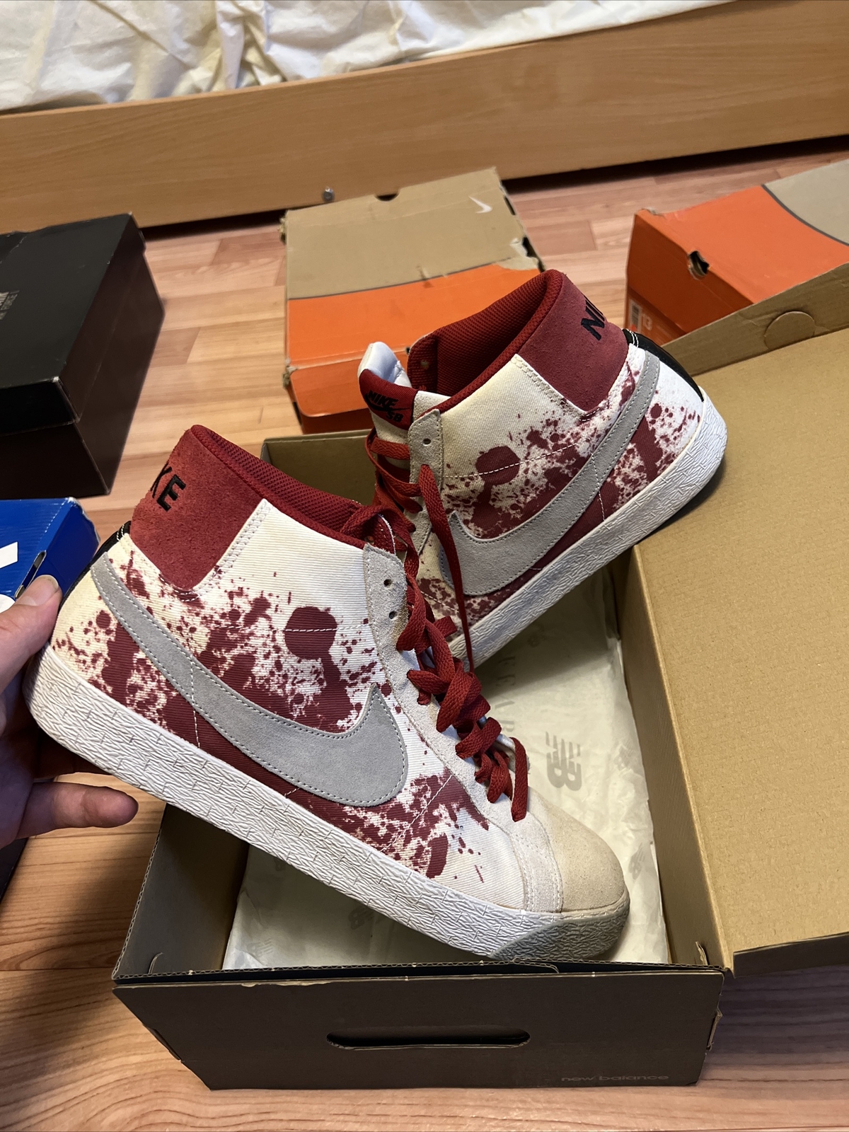 Size 13 - Nike Blazer Premium Sb Blood Splatter for sale online | eBay