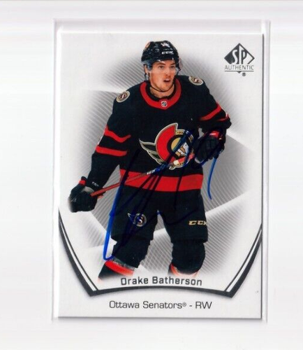 DRAKE BATHERSON autographed SIGNED '21/22 OTTAWA SENATORS "SP Authentic ...
