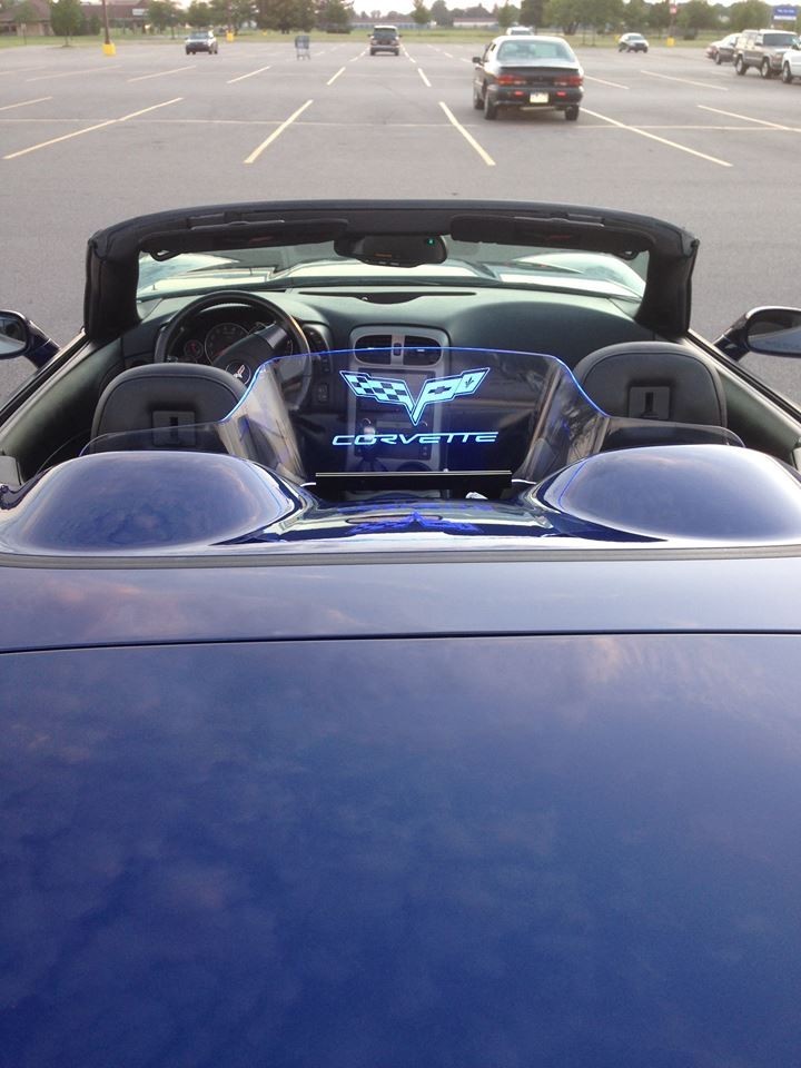 WindRestrictor® Wind Deflector screen blocker for C6 Corvette ...