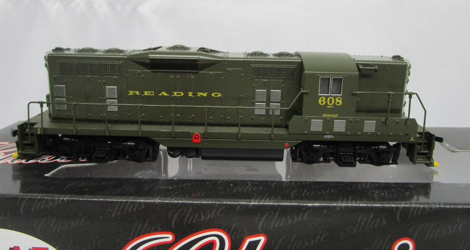 Atlas Classic HO Scale Reading EMD GP7 Diesel Locomotive #608 NOS DCC ...