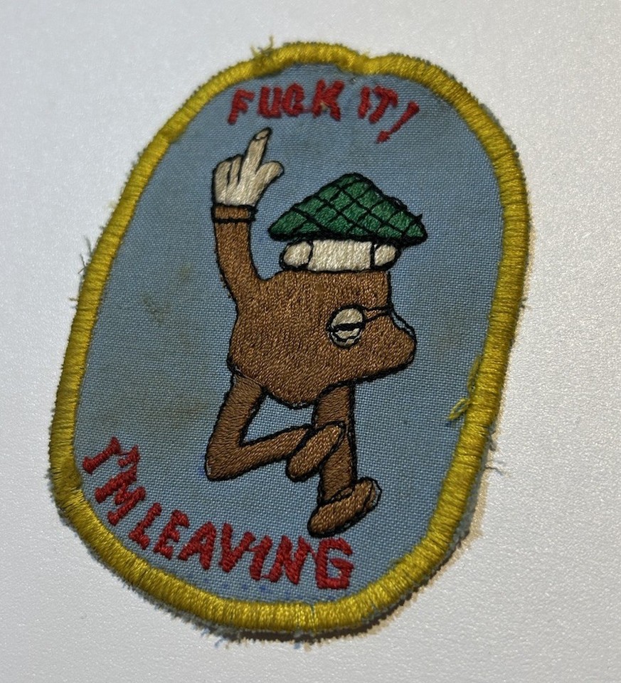 Vietnam War Thai Theater Made Short Timer Patch I’m Leaving Souvenir ...