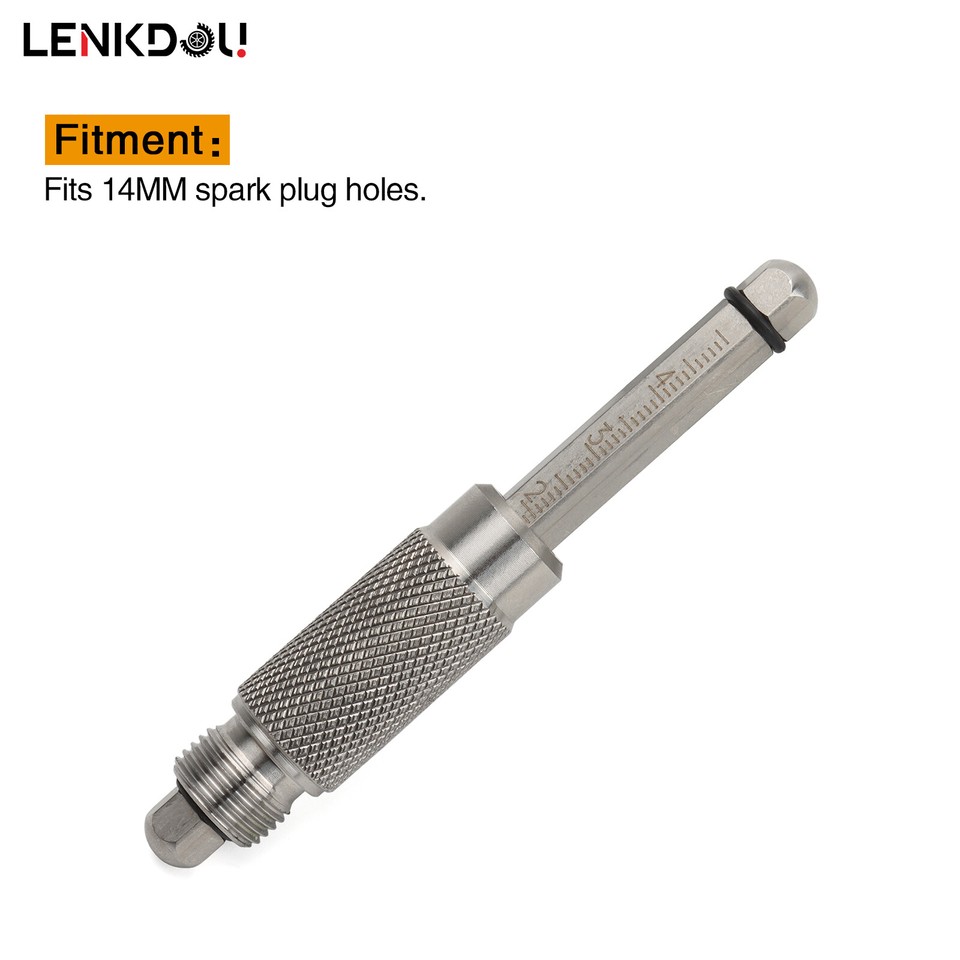 1 For 14mm Top Dead Center Timing Tool Gauge Screw Spark Plug Stainless ...