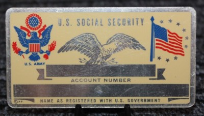Engraving - Metal Social Security Card