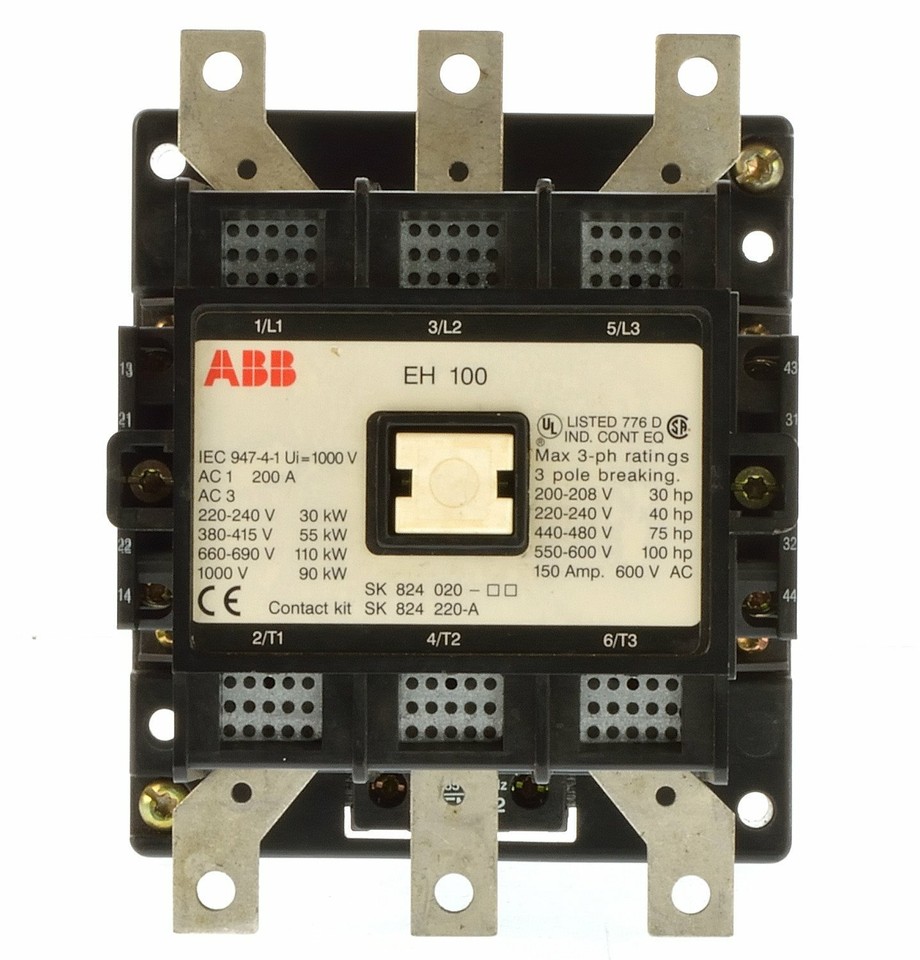 ABB EH100-30-11 Schütz 3-polig 110/120V UC SK824020-AF | eBay