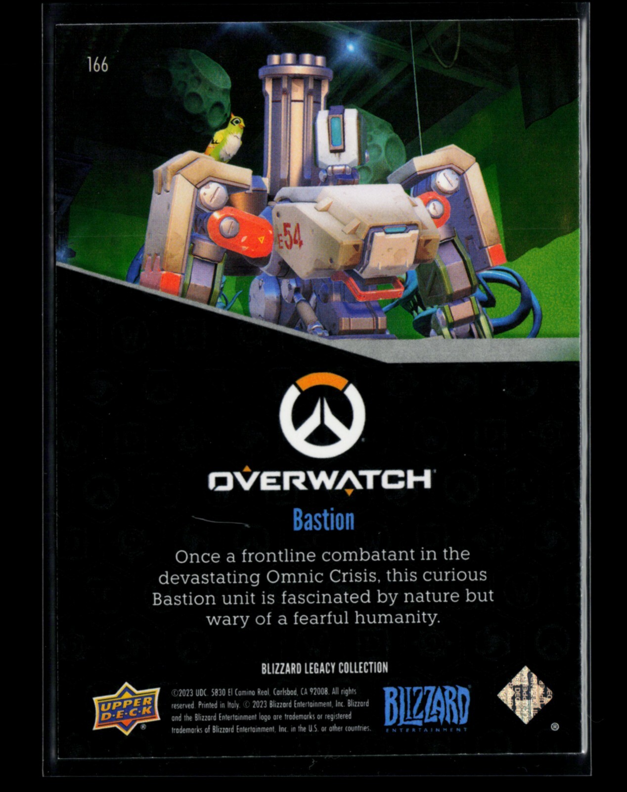 Bastion 166 Base Set Blizzard Legacy Overwatch Card | eBay UK