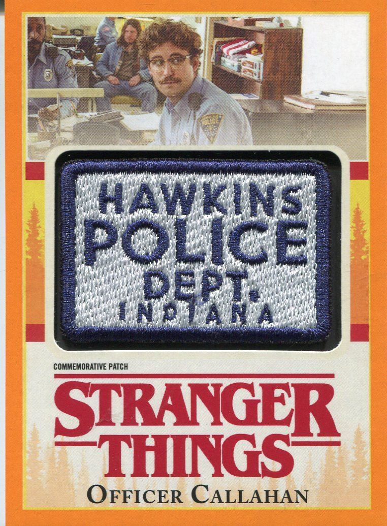 Stranger Things Season 1 Orange [99] Patch Card Officer Callahan ...