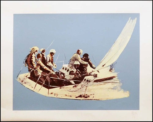 Mark King "Asea" sailing sailboat Hand Signed Art L@@K Submit Best ...