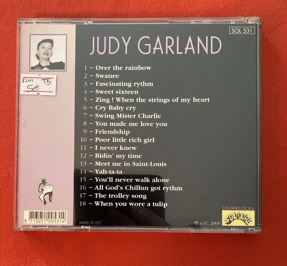 Judy Garland Over The Rainbow 2000 Sol 531 Very Good Condition CD | eBay