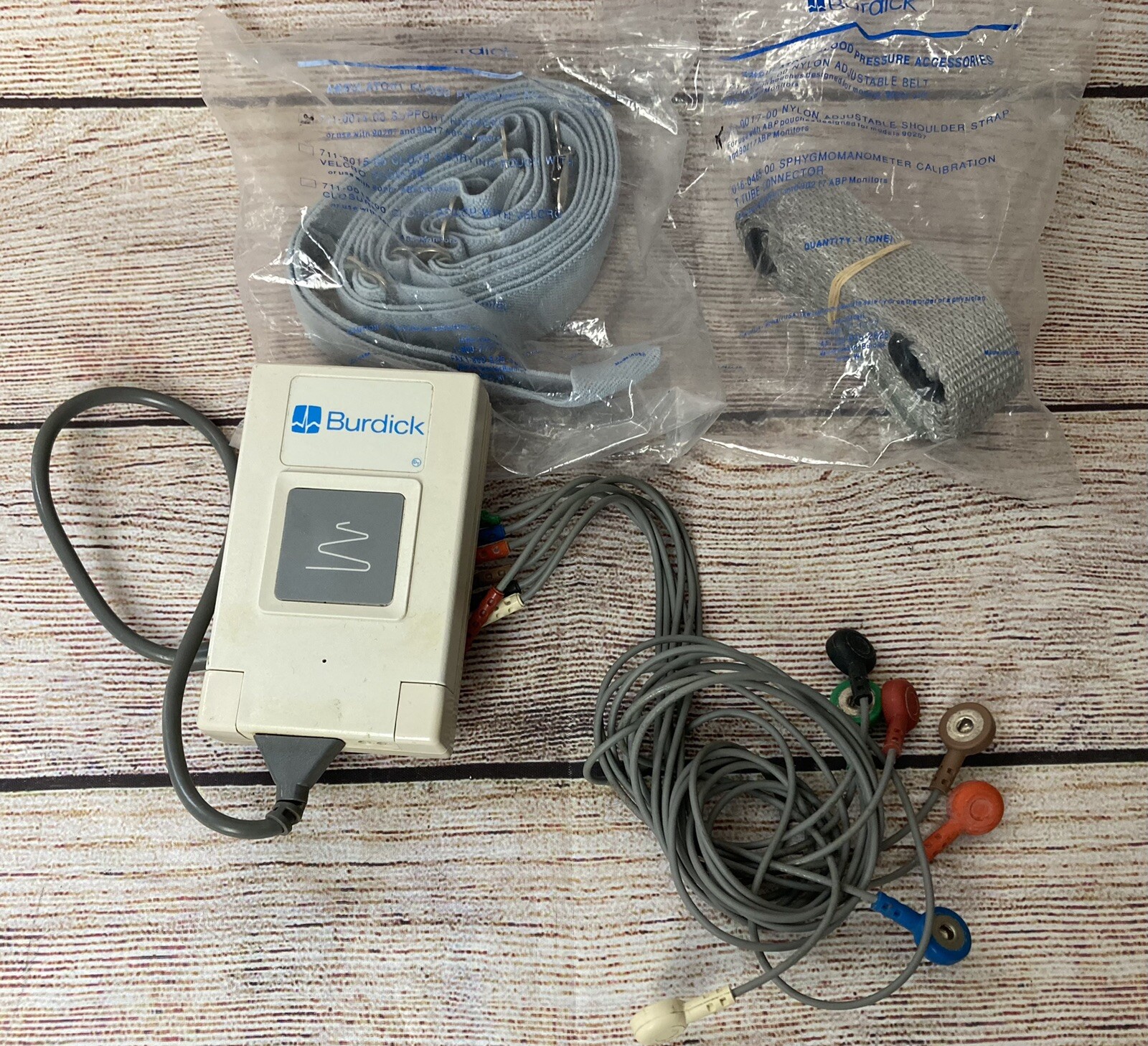 Quinton/Burdick EKG ECG Stress Test Diagnostic Cable 7 Leads, AHA, Snap ...