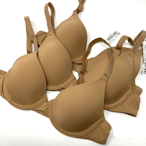 30A Qty of 3 Womens Amazon Essentials Classic T-Shirt Bra Tawney Brown ...