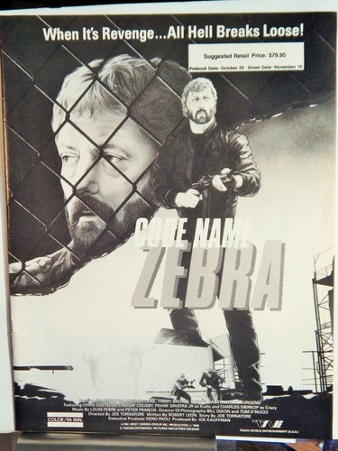 OUTER LIMITS (TV SCI-FI) / CODE NAME ZEBRA 1988 VIDEO DEALER BROCHURE ...