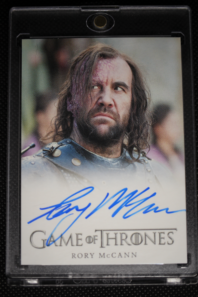 2014 Game of Thrones Season 3 AUTO AUTOGRAPH RORY MCCANN Sandor Clegane ...
