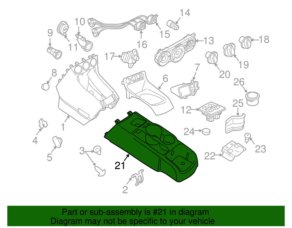 Genuine Ford Rear Console 9T1Z-6104567-AB | eBay