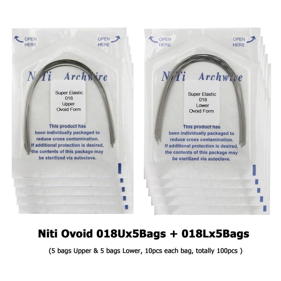 Orthodontic Arch Wire Niti Stainless Steel Round Rectangular Ovoid ...