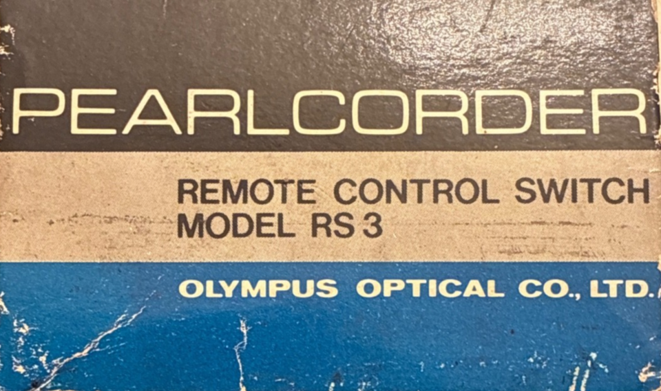Olympus PEARLCORDER RS3 Remote Control Switch for a Microcassette Tape ...