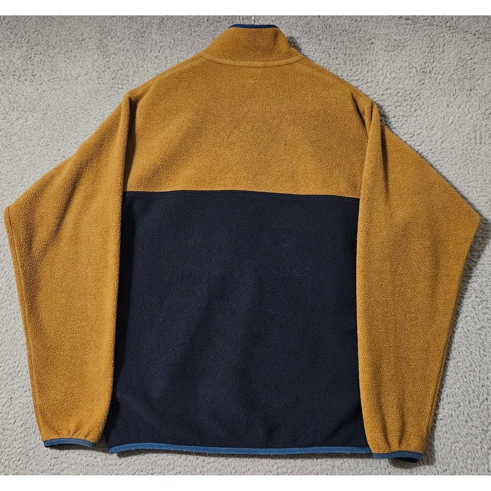 Patagonia Synchilla Snap-T Pullover Mens S Blue Gold Fleece Sweater ...