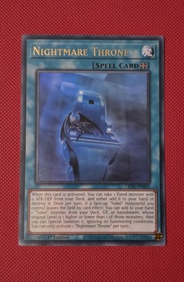 YGO Nightmare Throne Ultra Rare NM 1st Ed EURO Legacy Of Destruction ...