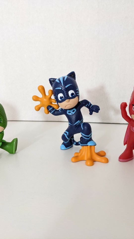 Pj Mask 3" Cat Boy Sticky Splat Owlette Gekko Night Ninja (4) Figures ...