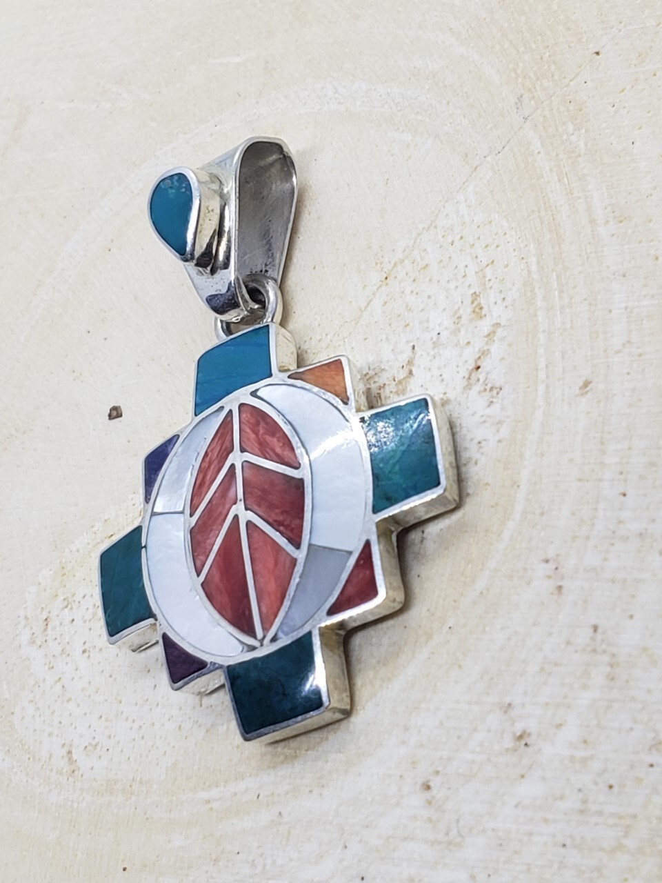 Peruvian Silver Jewelry - Inca Jewelry Pendant Inca leaf design | eBay