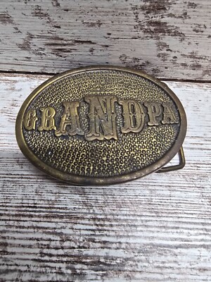 Vintage Fam-Lee Grandpa Belt Buckle Loveland CO | eBay