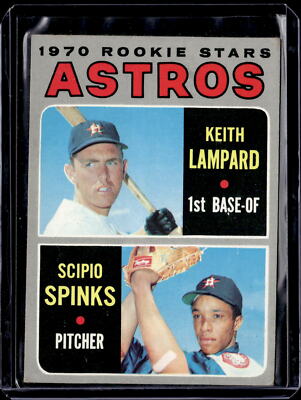 Astros Rookie Stars Keith Lampard / Scipio Spinks 1970 Topps #492 ...