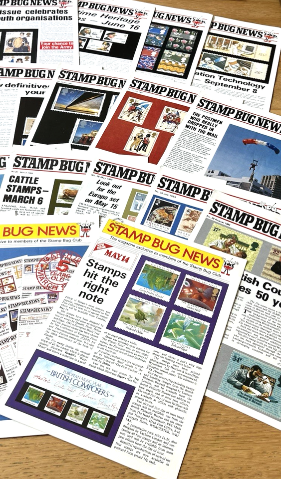 Stamp Bug News from Feb 1982 to May 1985. 22 issues (#12 to #33 ...