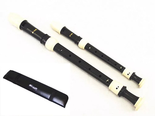Set of 2 / Pro. Alto & Soprano Twin Color Recorders - ABS Resin Plastic ...