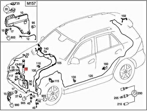 Genuine MERCEDES C292 W166 X166 Refrigerant reservoir 1668690420 | eBay